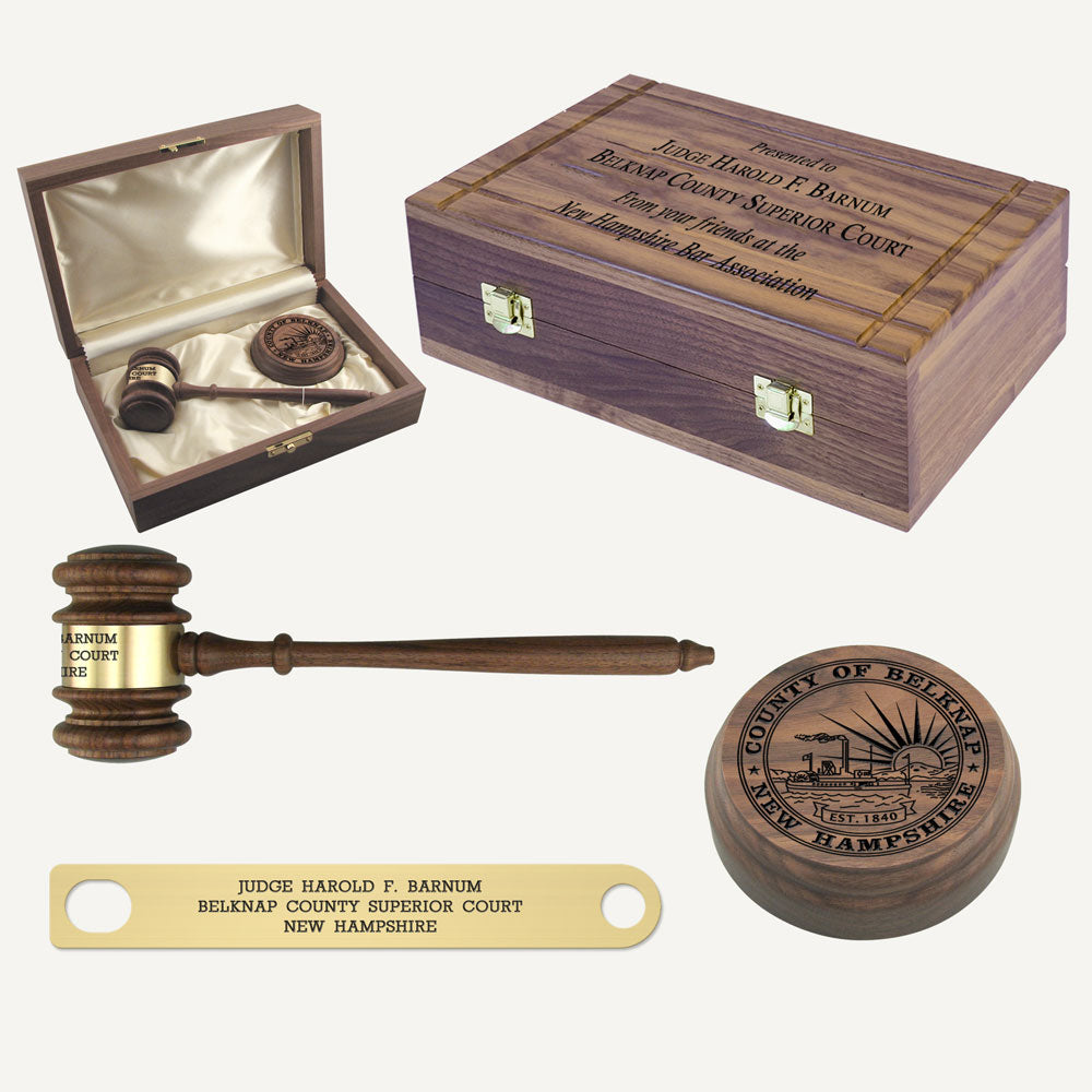 Gavel & Sound Block Presentation Sets - Engraving, Awards & Gifts