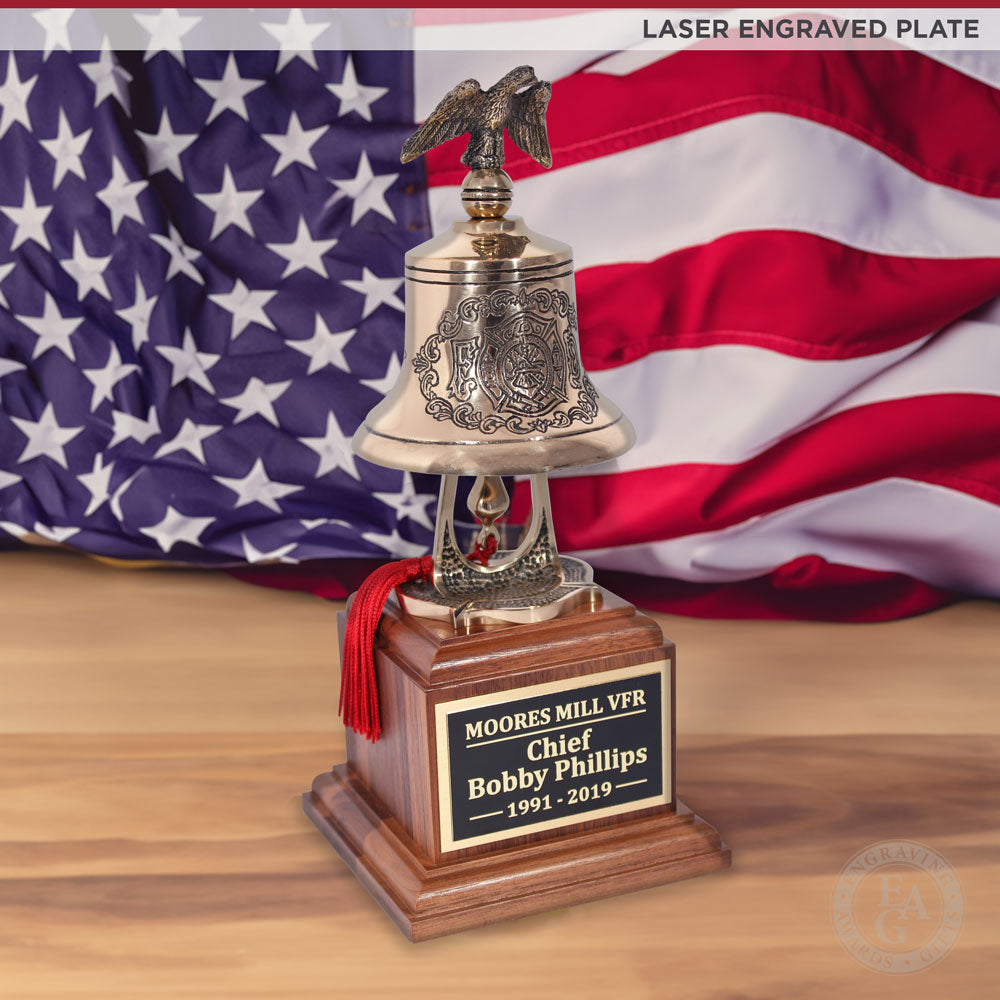 Firefighter Cast Bronze Bell Award - Engraving, Awards & Gifts