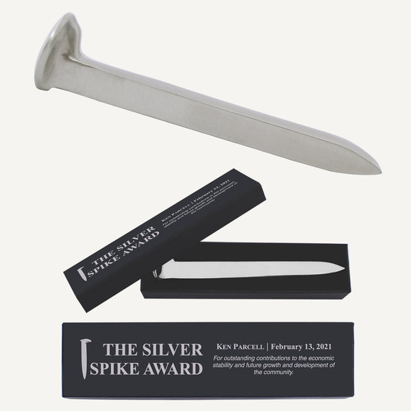 Satin Silver Finish Ceremonial Railroad Spikes with Gift Boxes ...