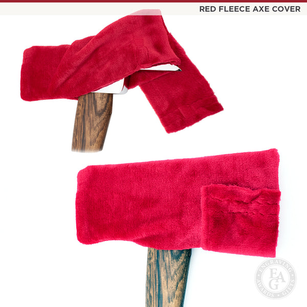 Red Fleece Axe Head Cover - Engraving, Awards & Gifts