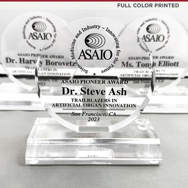 Small Clear Circle Acrylic Awards - Engraving, Awards & Gifts