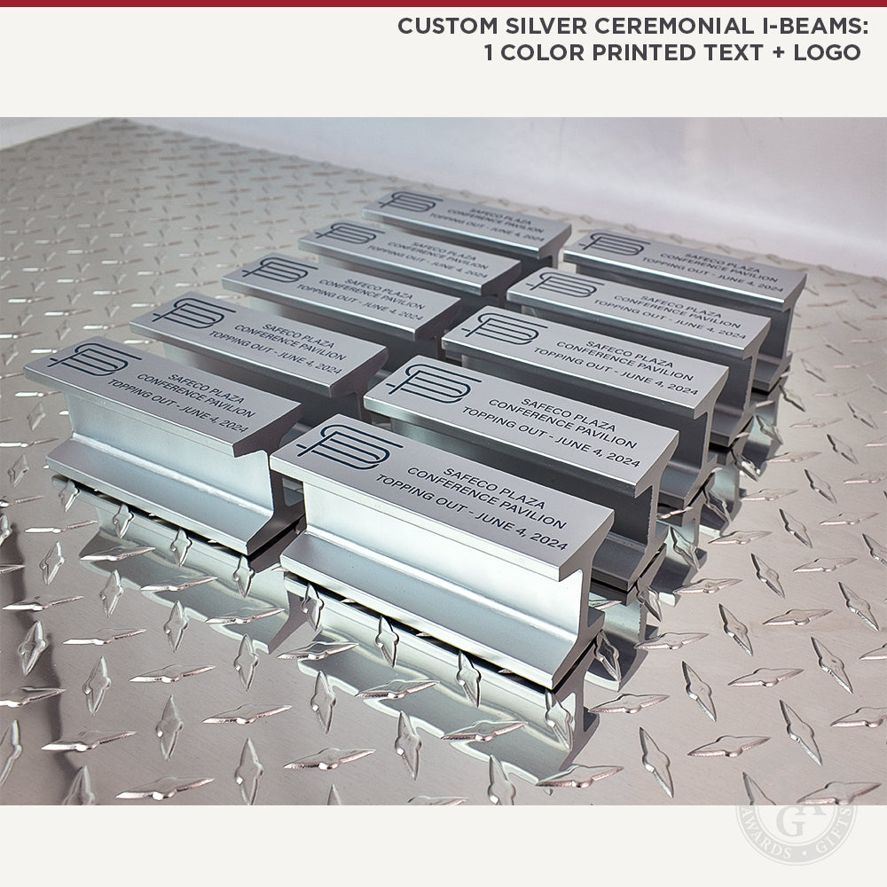 Silver Ceremonial I-Beams - Engraving, Awards & Gifts
