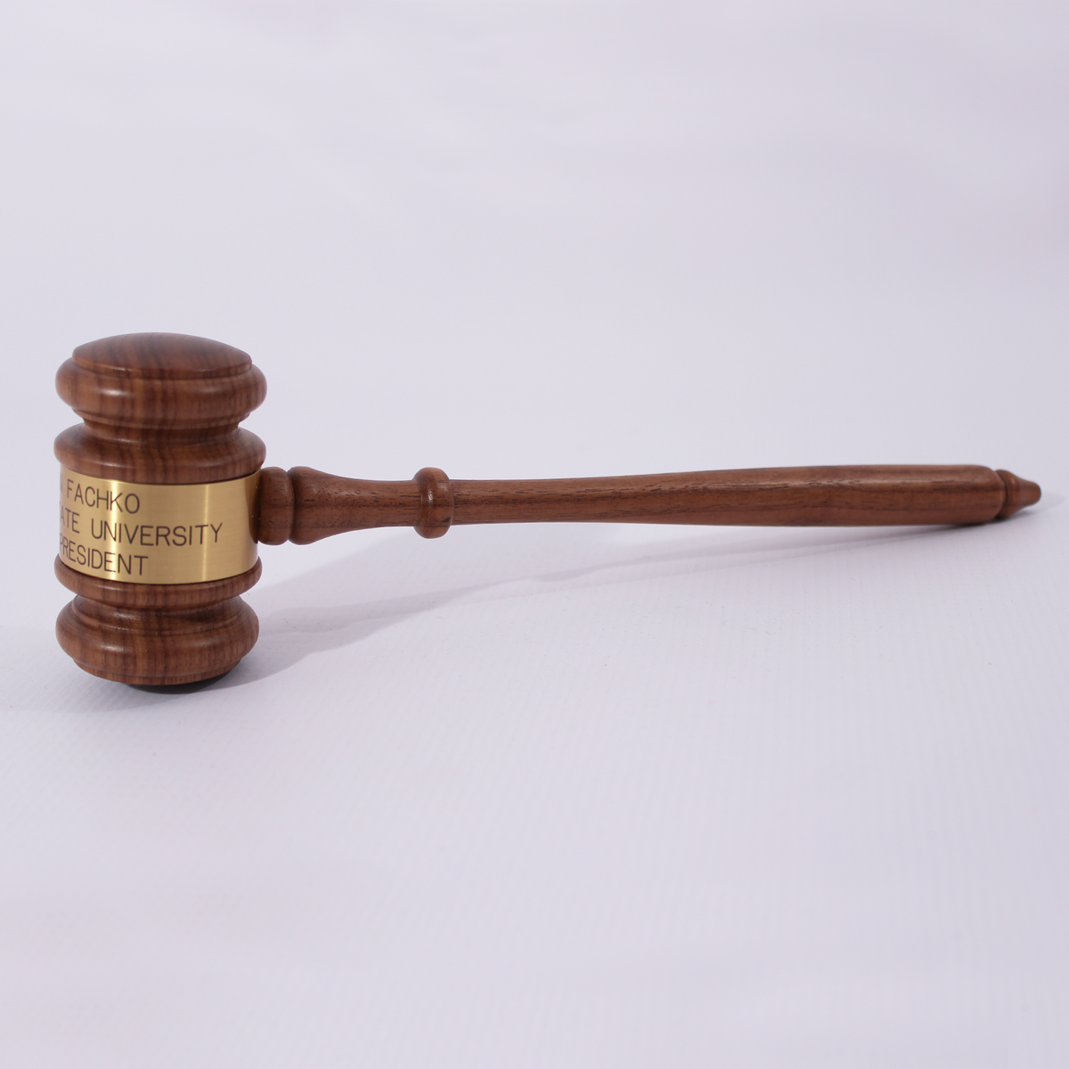 10-1/2" Deluxe Walnut Finish Gavel with Gift Box - Engraving, Awards ...