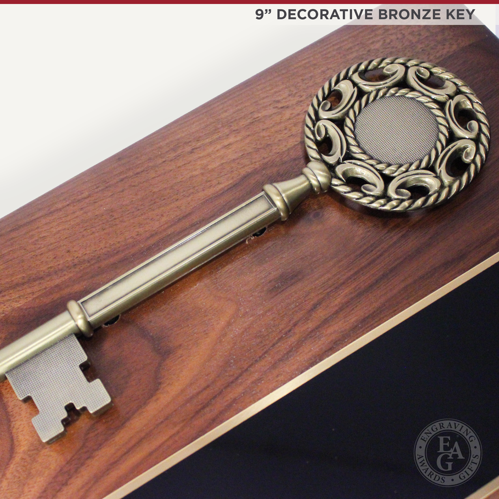 12" x 9" Ceremonial Key Plaque - Engraving, Awards & Gifts