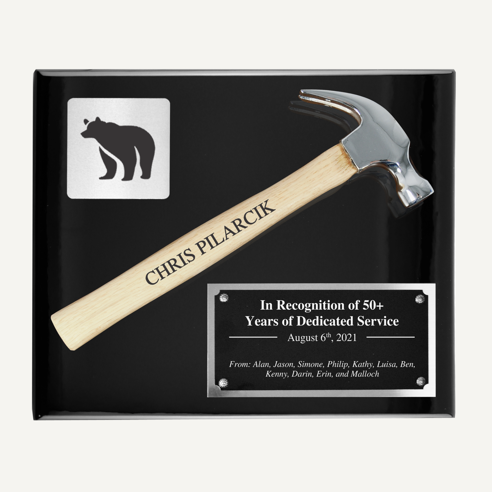 Ceremonial Hammer Plaques - Engraving, Awards & Gifts