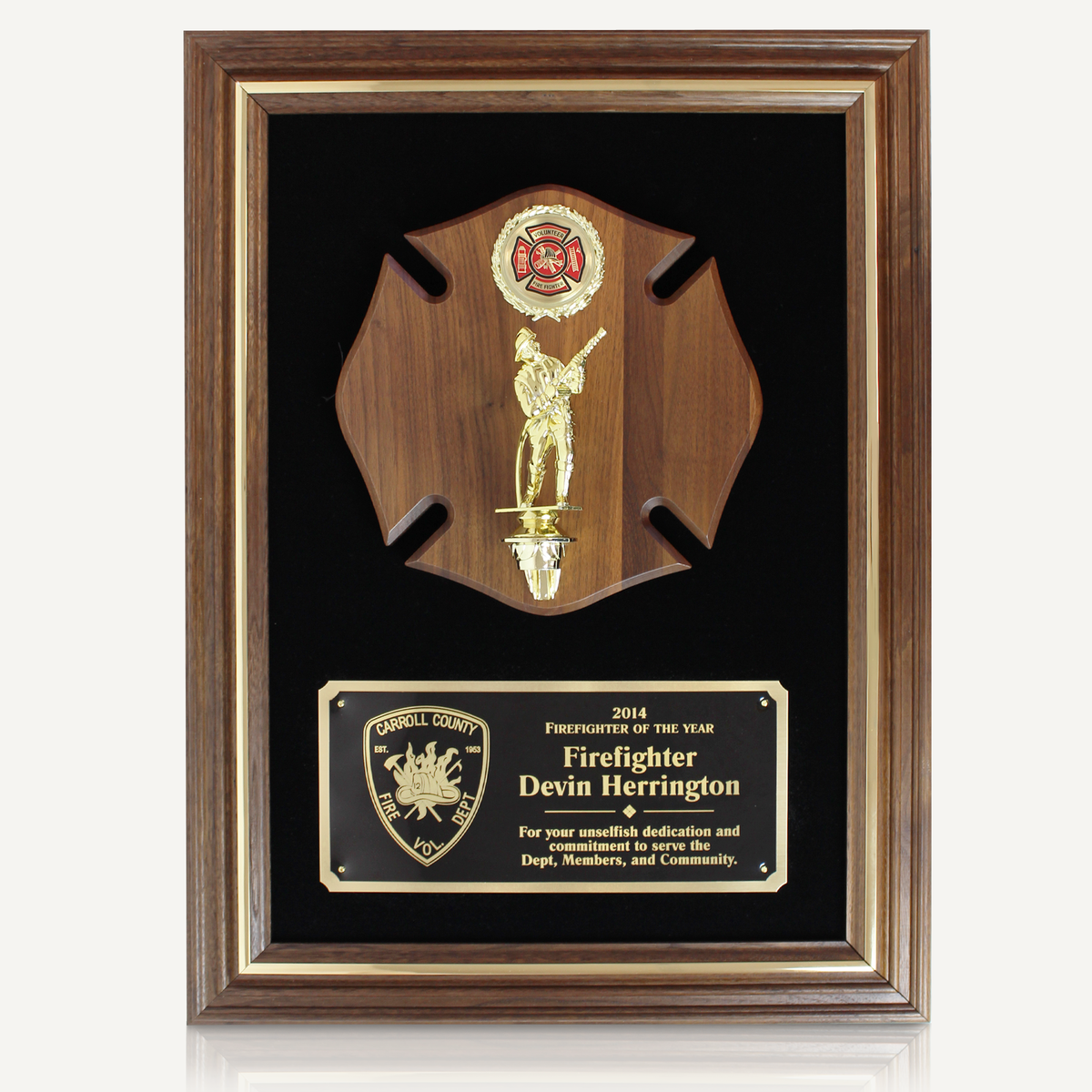 Firefighter Plaque Awards & Gifts - Engraving, Awards & Gifts