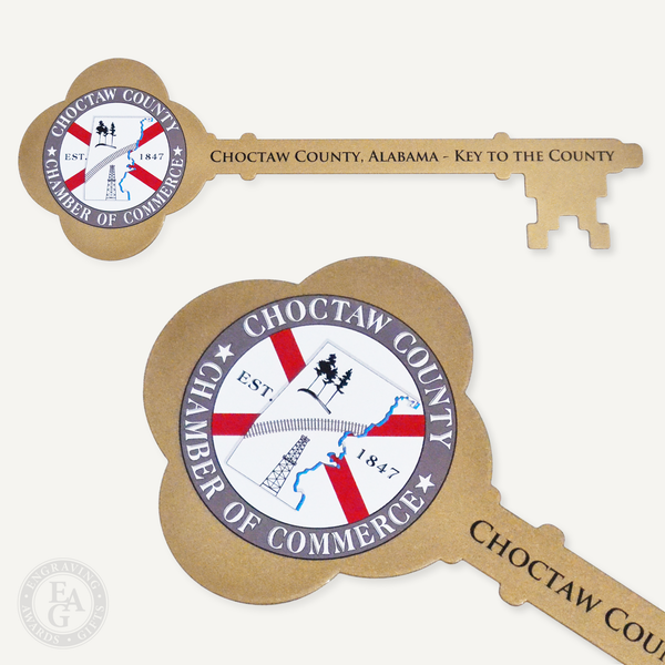 2 Foot Giant Ceremonial Key to the City - Gold Finish with Solid Head ...