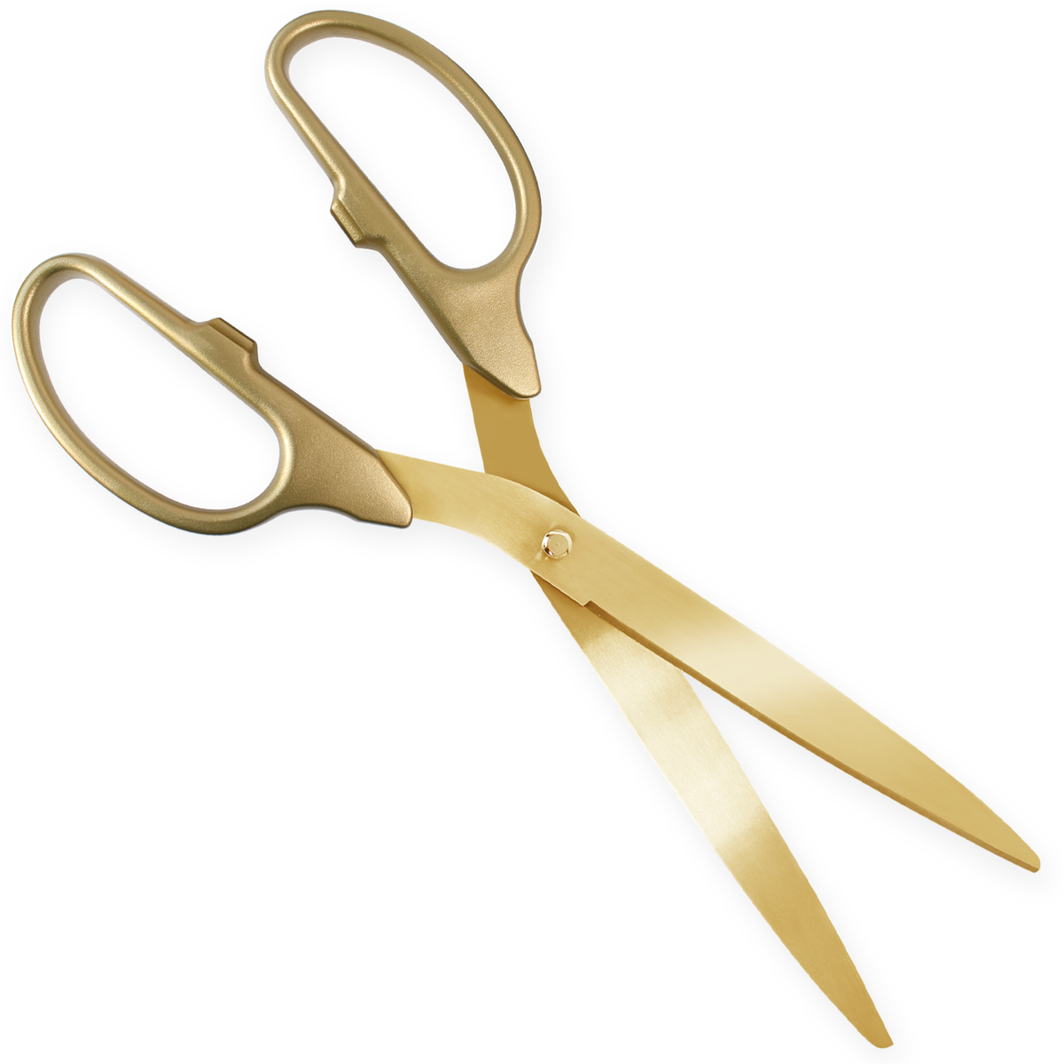 36" Gold Ribbon Cutting Scissors with Gold Blades - Engraving, Awards ...