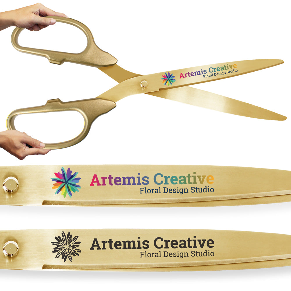 Giant Ceremonial Ribbon Cutting Scissors - Engraving, Awards & Gifts