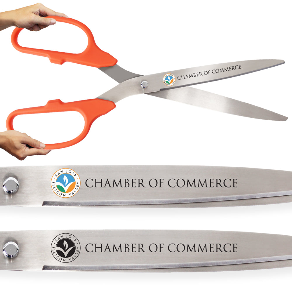 Giant Ceremonial Ribbon Cutting Scissors - Engraving, Awards & Gifts
