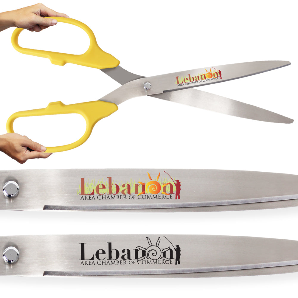 Giant Ceremonial Ribbon Cutting Scissors - Engraving, Awards & Gifts