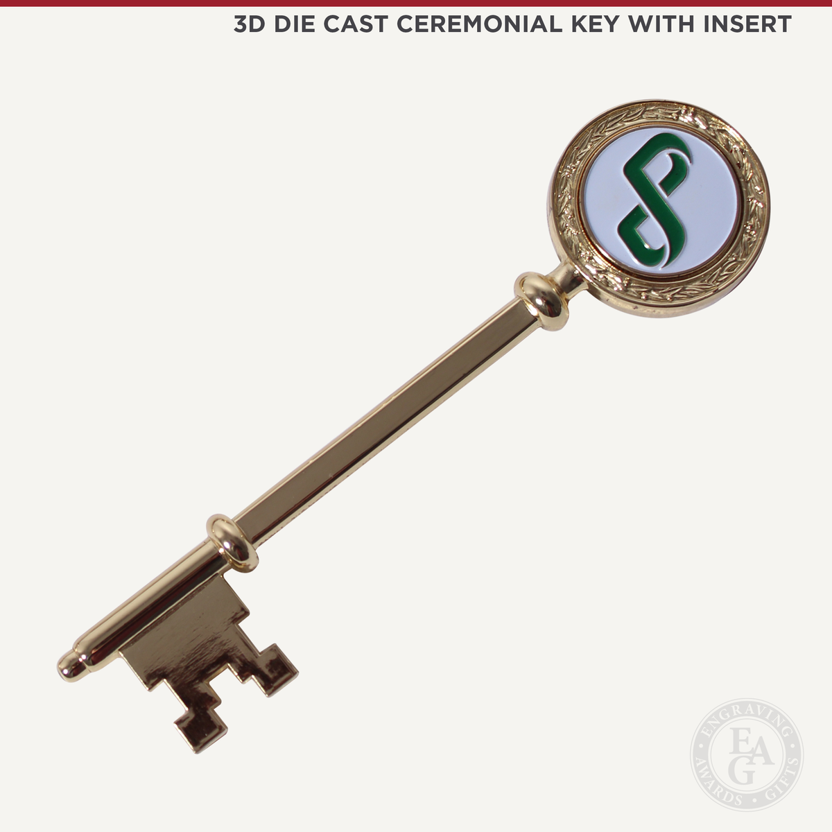 3D Die Cast Ceremonial Key with Insert - Engraving, Awards & Gifts