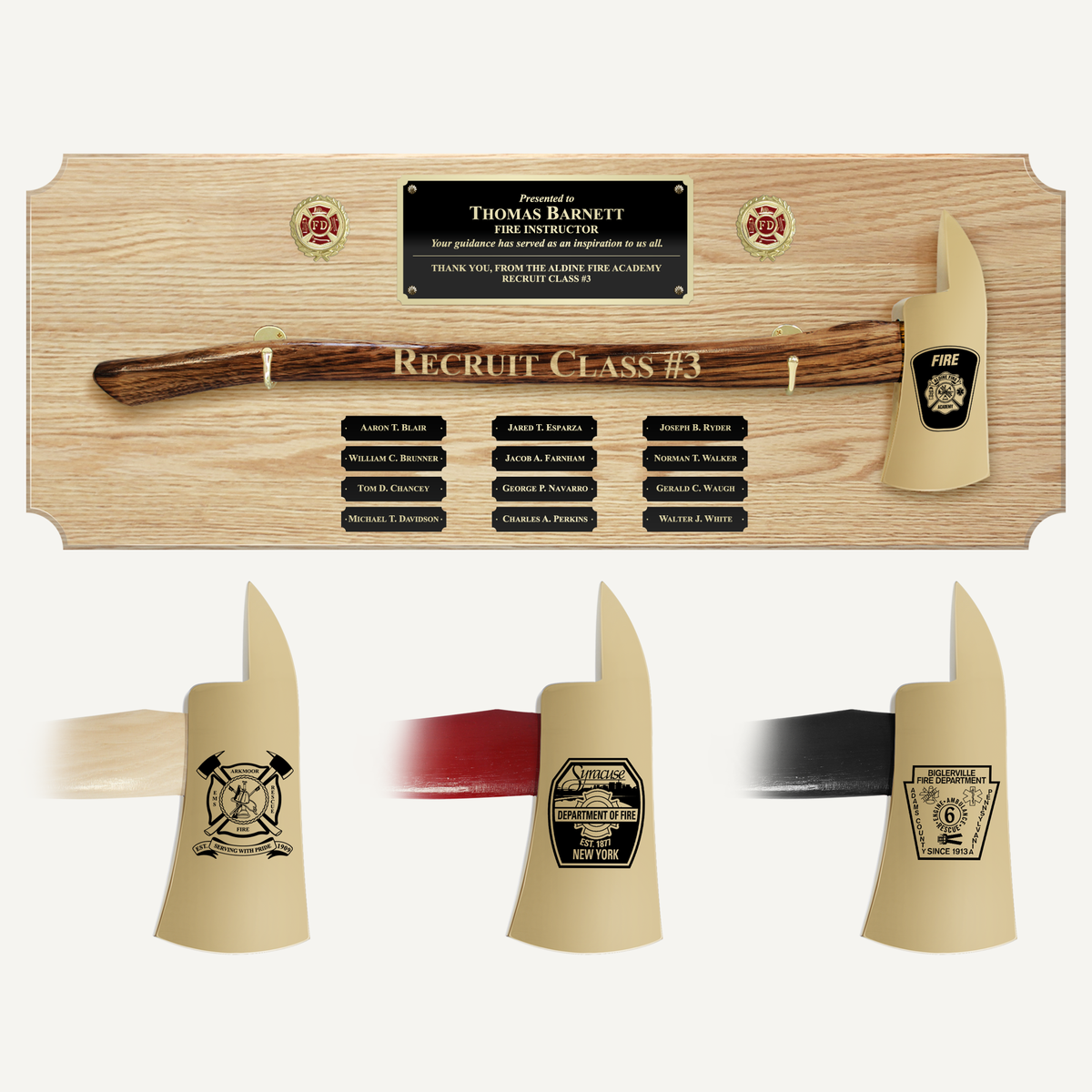 Firefighter Axe Plaques - Engraving, Awards & Gifts