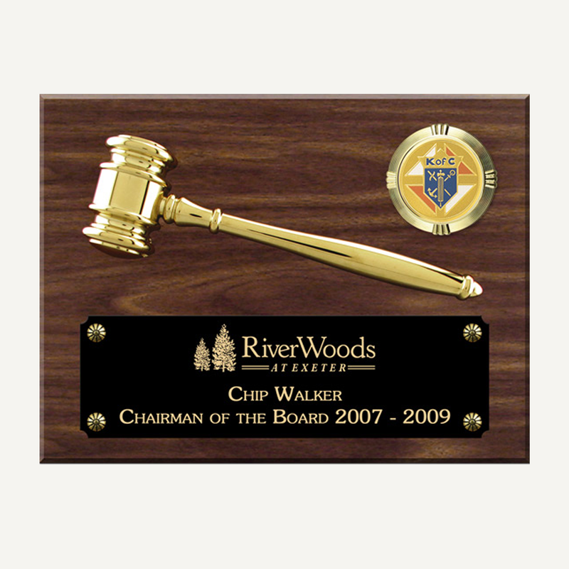 Gavel Plaques - Engraving, Awards & Gifts