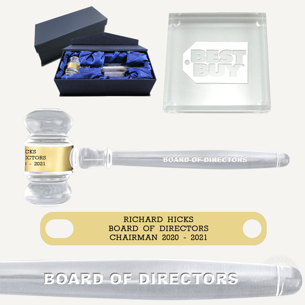 Acrylic & Crystal Gavels - Engraving, Awards & Gifts