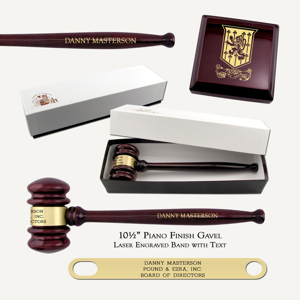 Gavel & Sound Block Presentation Sets - Engraving, Awards & Gifts