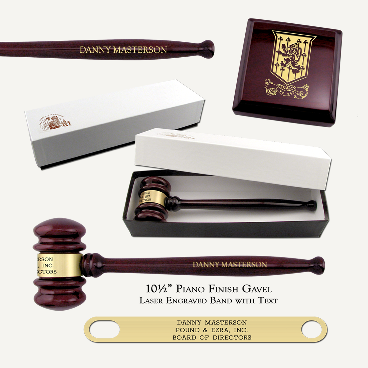 Gavel & Sound Block Presentation Sets - Engraving, Awards & Gifts