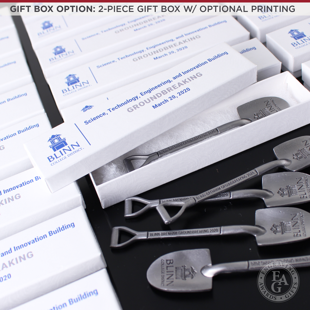 5-1/4" Custom Cast Miniature Shovels - Engraving, Awards & Gifts