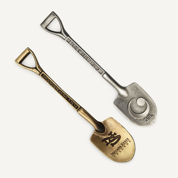 5-1/4" Custom Cast Miniature Shovels - Engraving, Awards & Gifts