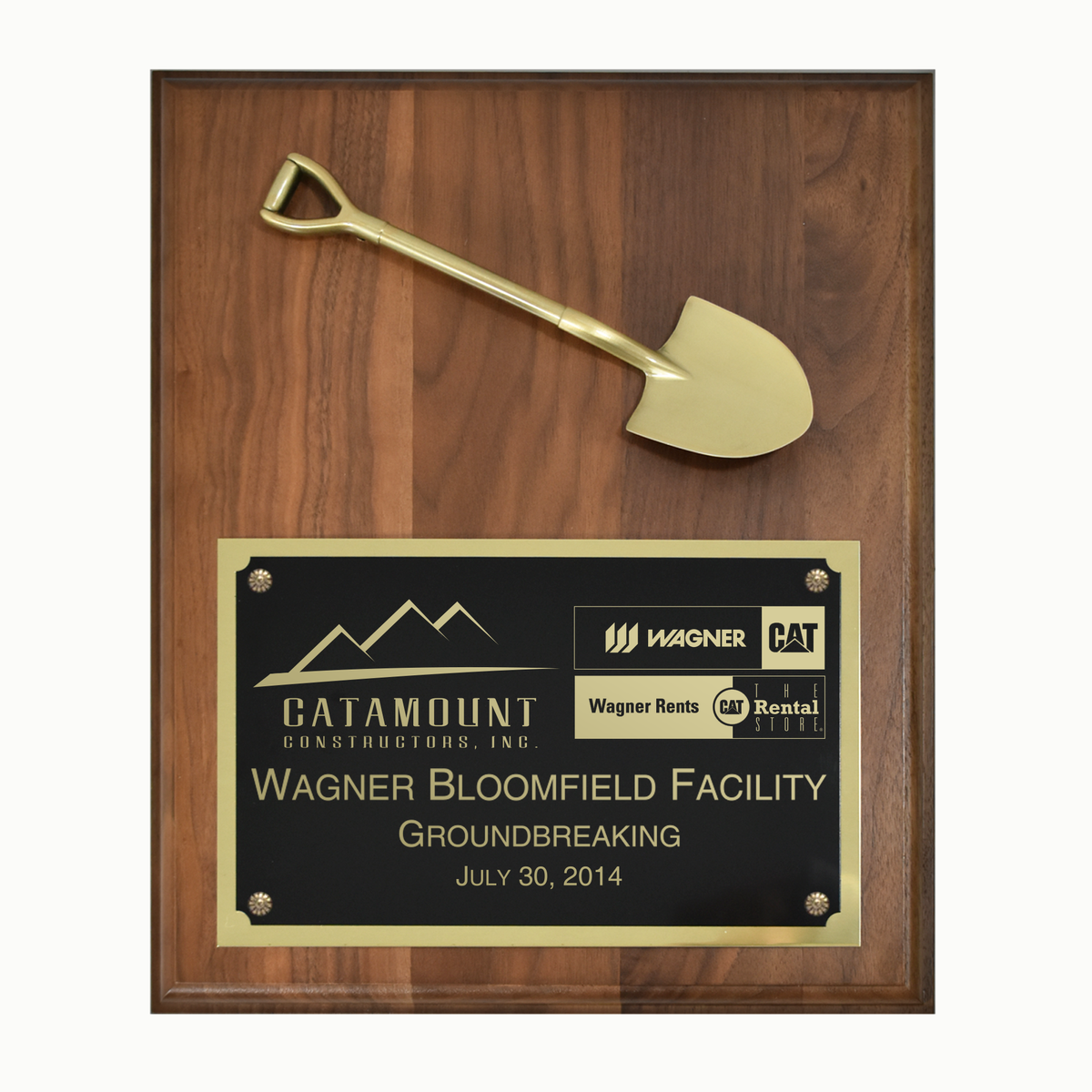 Ceremonial Shovel Plaques - Engraving, Awards & Gifts