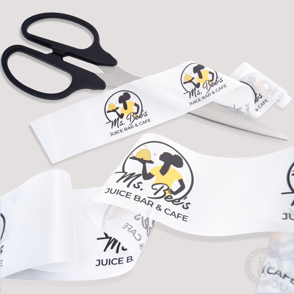 6" Custom Full Color Printed Ribbon - Engraving, Awards & Gifts