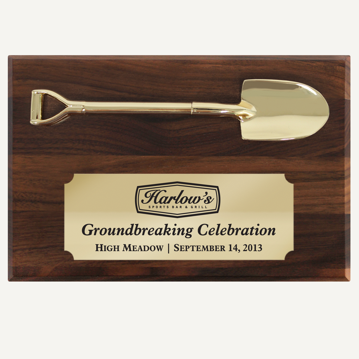 Ceremonial Shovel Plaques - Engraving, Awards & Gifts