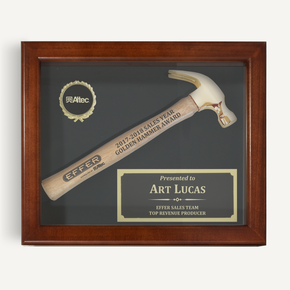 Ceremonial Hammer Display Case - Engraving, Awards & Gifts