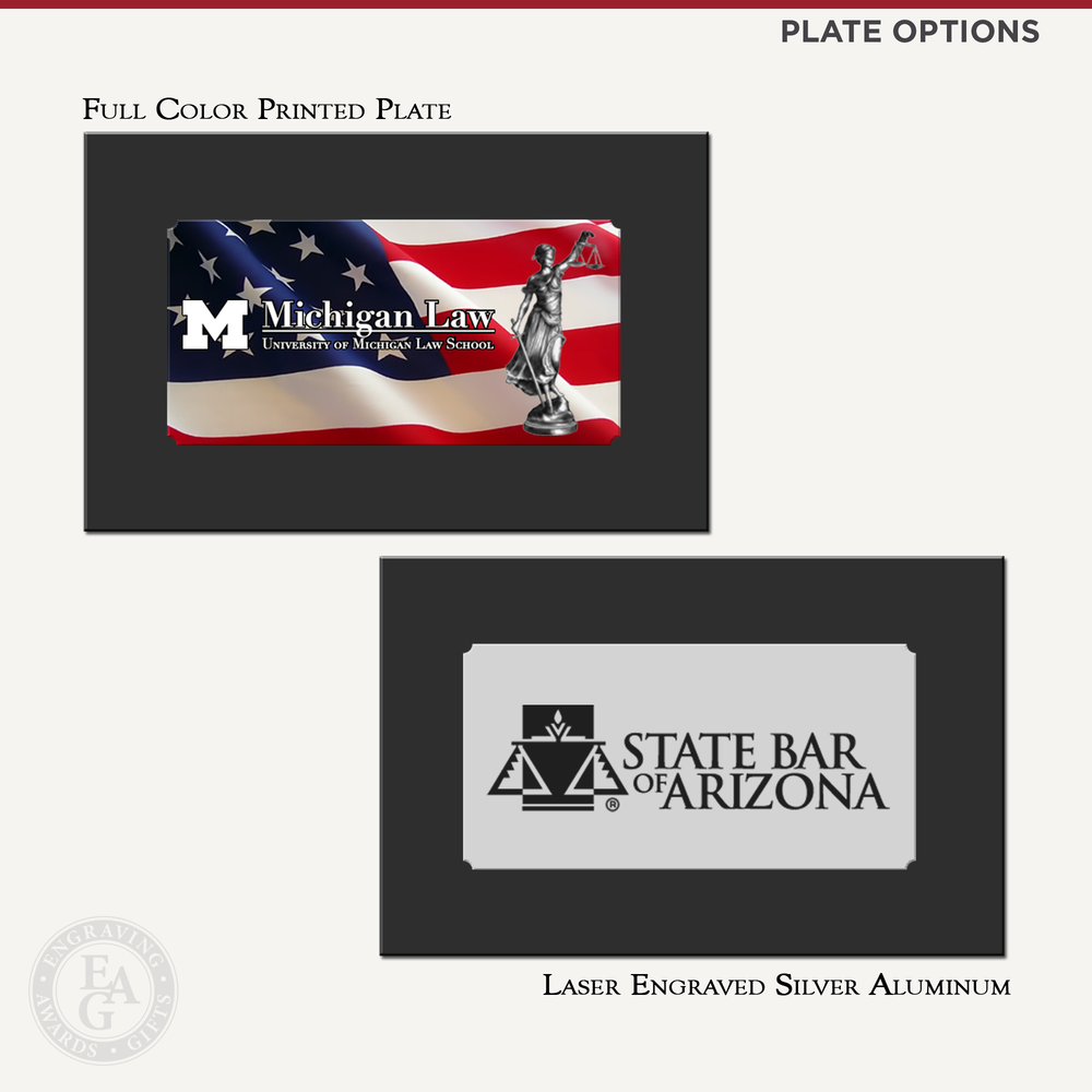 10-1/2" Ebony Finish Gavel Presentation Set - Engraving, Awards & Gifts