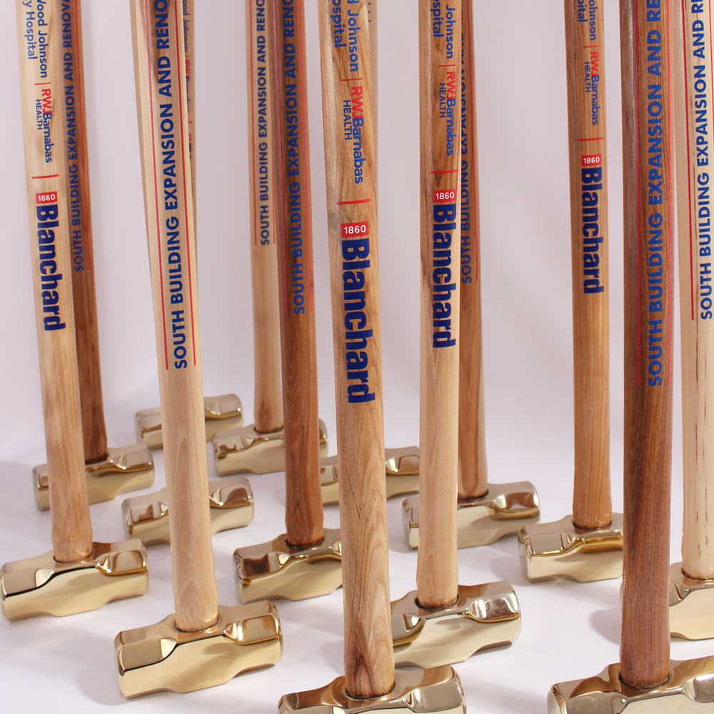 Gold Plated Ceremonial Sledgehammer - Engraving, Awards & Gifts