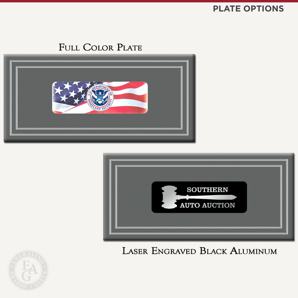 10-1/2" Oak Style Presentation Gavel & Case Set - Engraving, Awards & Gifts