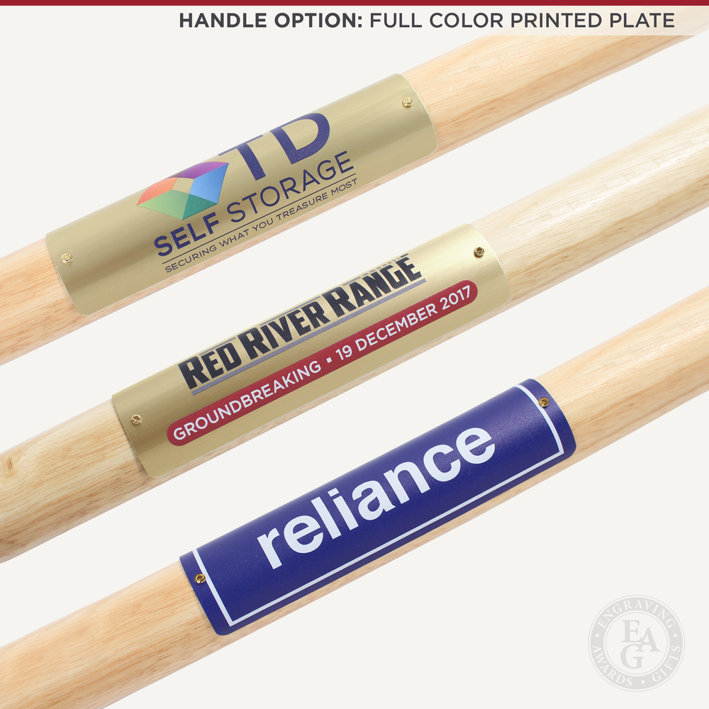 Groundbreaking Ceremonial Shovel Kit - Specialty Gold Plated Long Hand ...