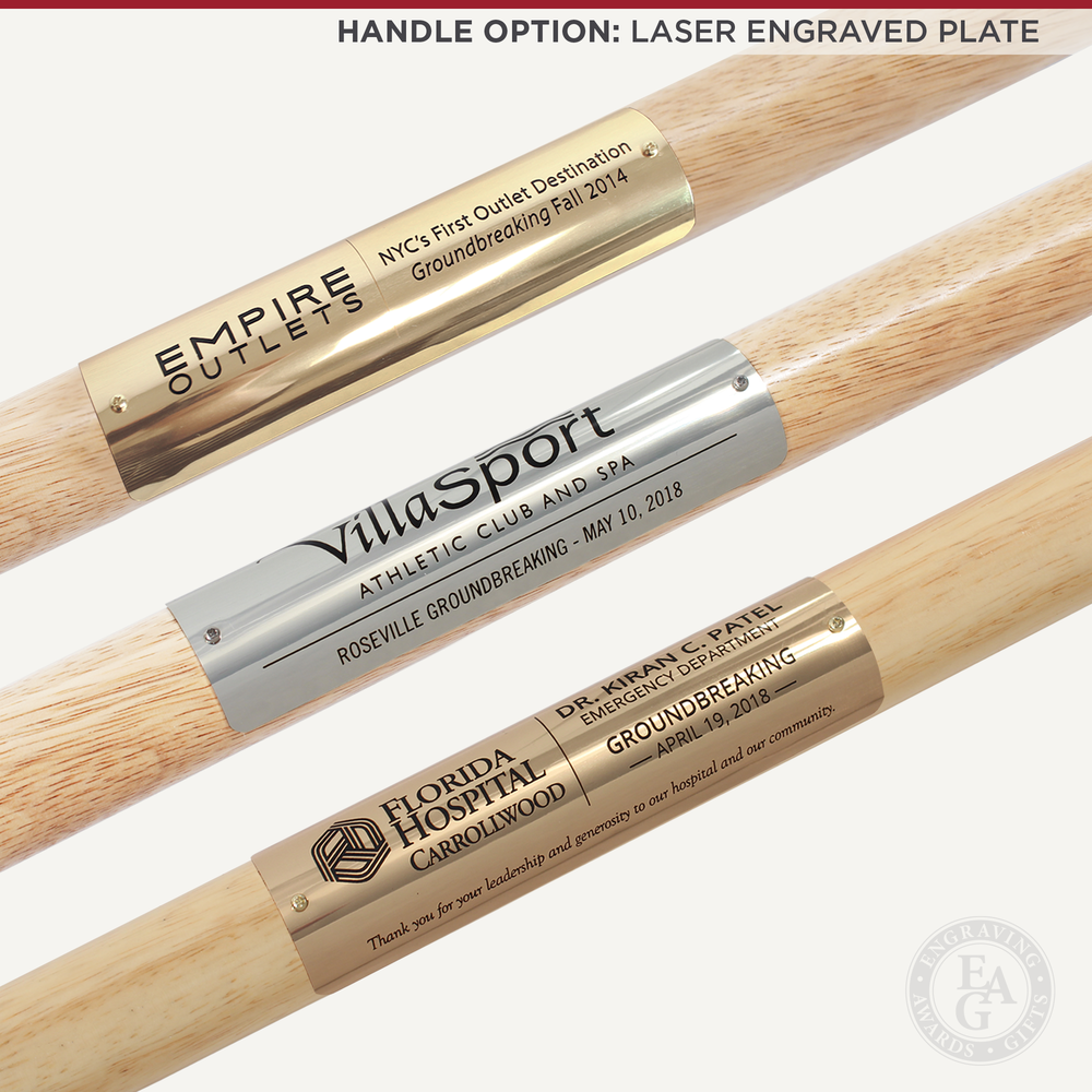 Custom Painted Ceremonial Groundbreaking Shovel - Long Handle ...