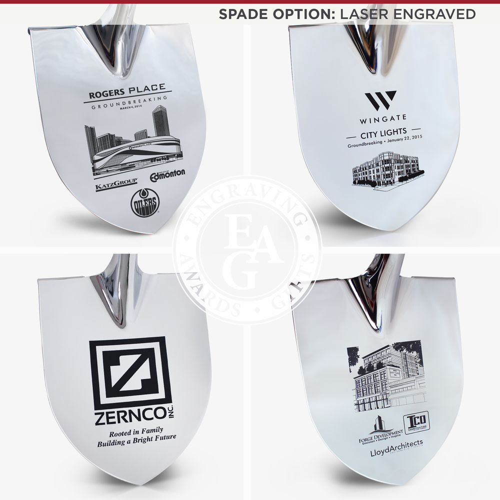 Specialty Chrome Plated Ceremonial Groundbreaking Shovel - D-Handle ...