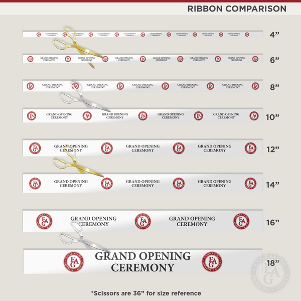 18" Custom Full Color Printed Ribbon - Engraving, Awards & Gifts