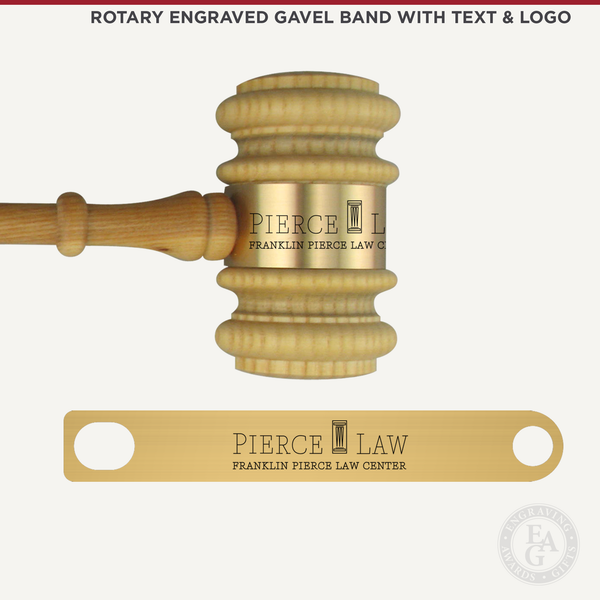 10-1/2" Oak Style Gavel with Gift Box - Engraving, Awards & Gifts