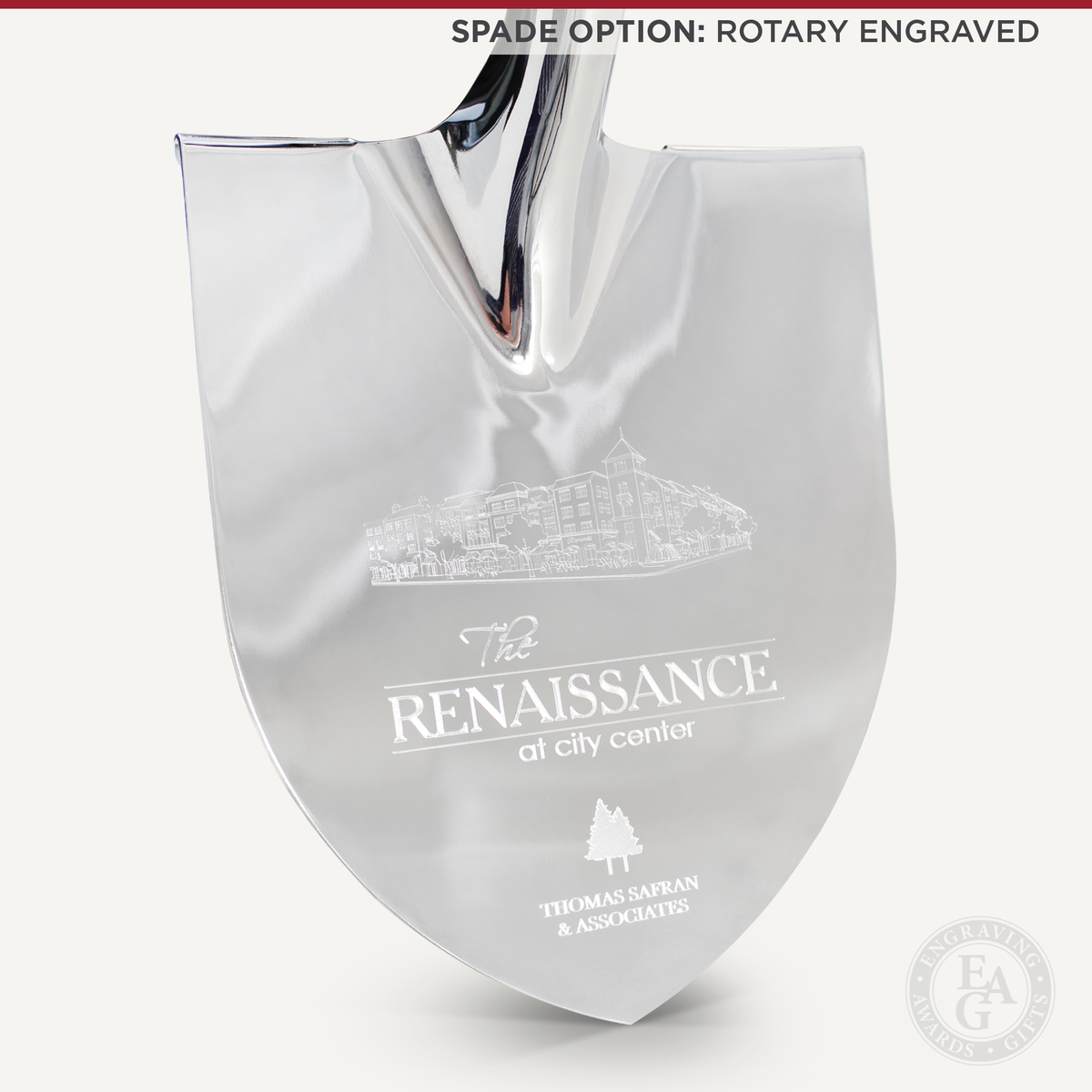 Specialty Chrome Plated Ceremonial Groundbreaking Shovel - D-Handle ...