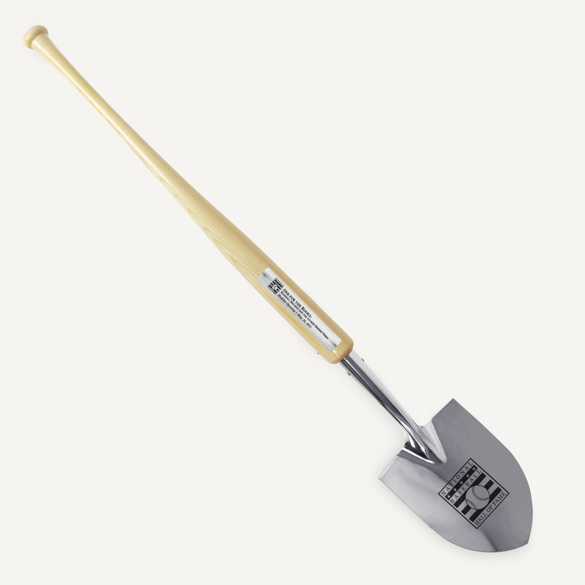Specialty Chrome Plated Ceremonial Groundbreaking Shovel - Baseball Ba ...