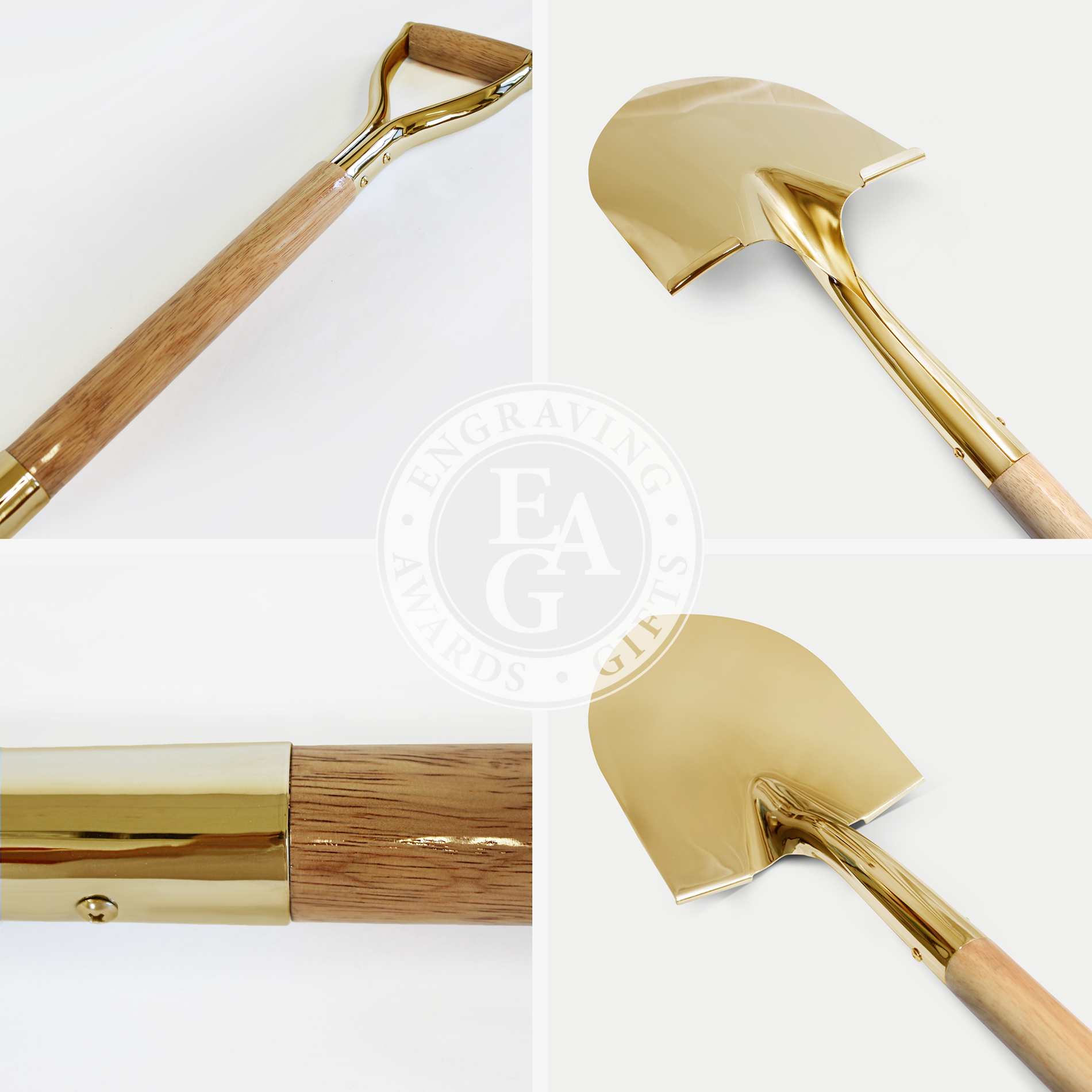 Specialty Gold Plated Ceremonial Groundbreaking Shovel - D-Handle ...