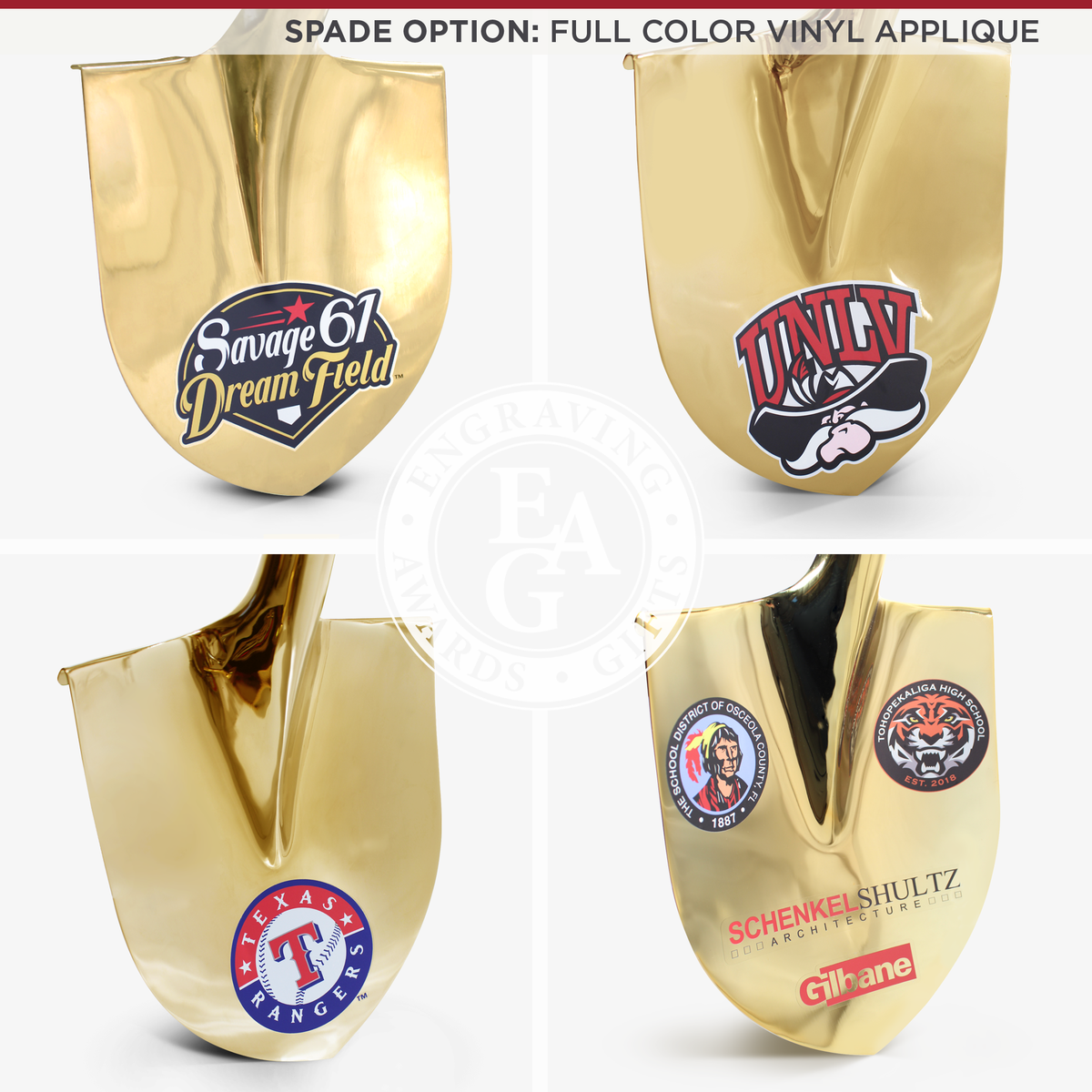 Traditional Gold Plated Ceremonial Groundbreaking Shovel - Baseball Ba ...