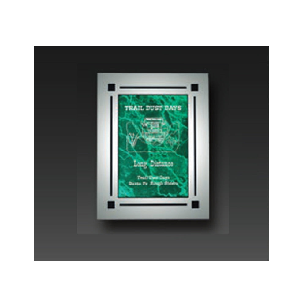 Green Marble Clear Acrylic Plaque - Engraving, Awards & Gifts