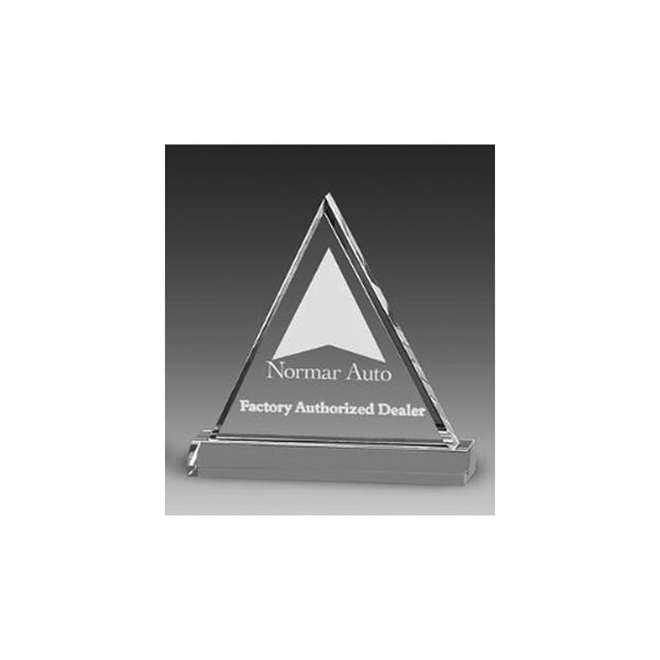 Clear Beveled Triangle Acrylic Award - Engraving, Awards & Gifts