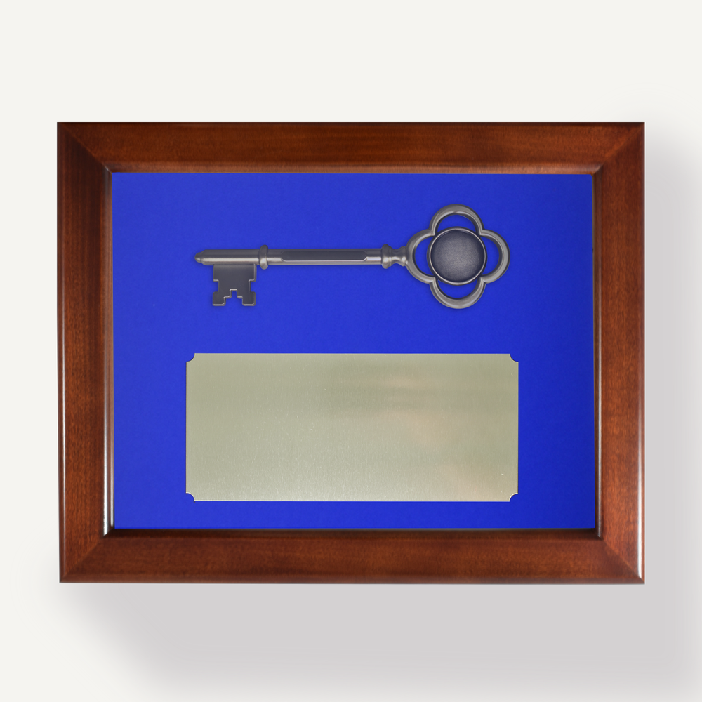 Key Display Case - 8" Bronze Plated Ceremonial Key - Engraving, Awards ...