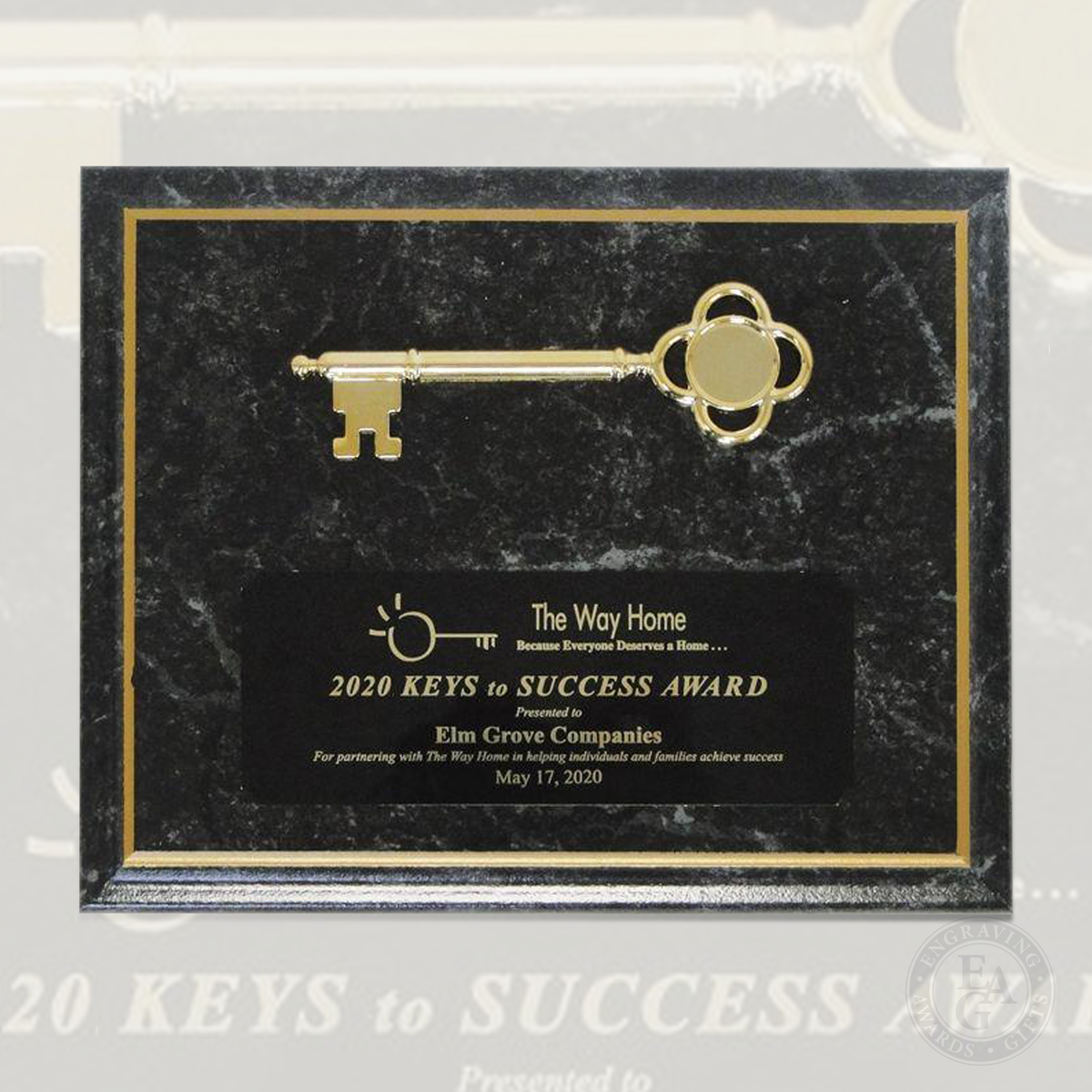 10" x 8" Ceremonial Key Plaque - Engraving, Awards & Gifts