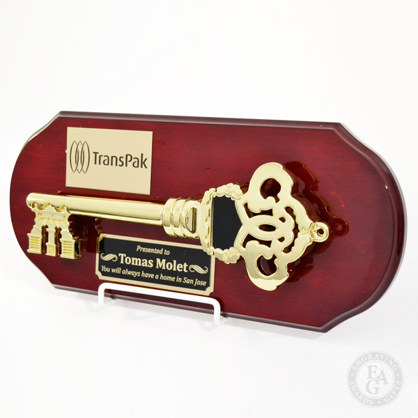 16" x 7" Ceremonial Key Plaque - Engraving, Awards & Gifts