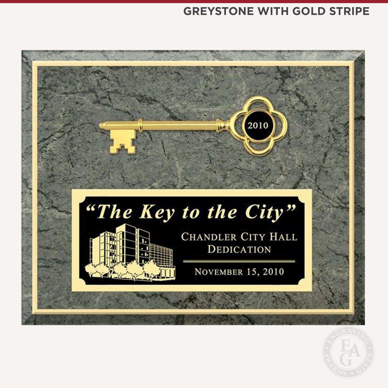10" x 8" Ceremonial Key Plaque - Engraving, Awards & Gifts