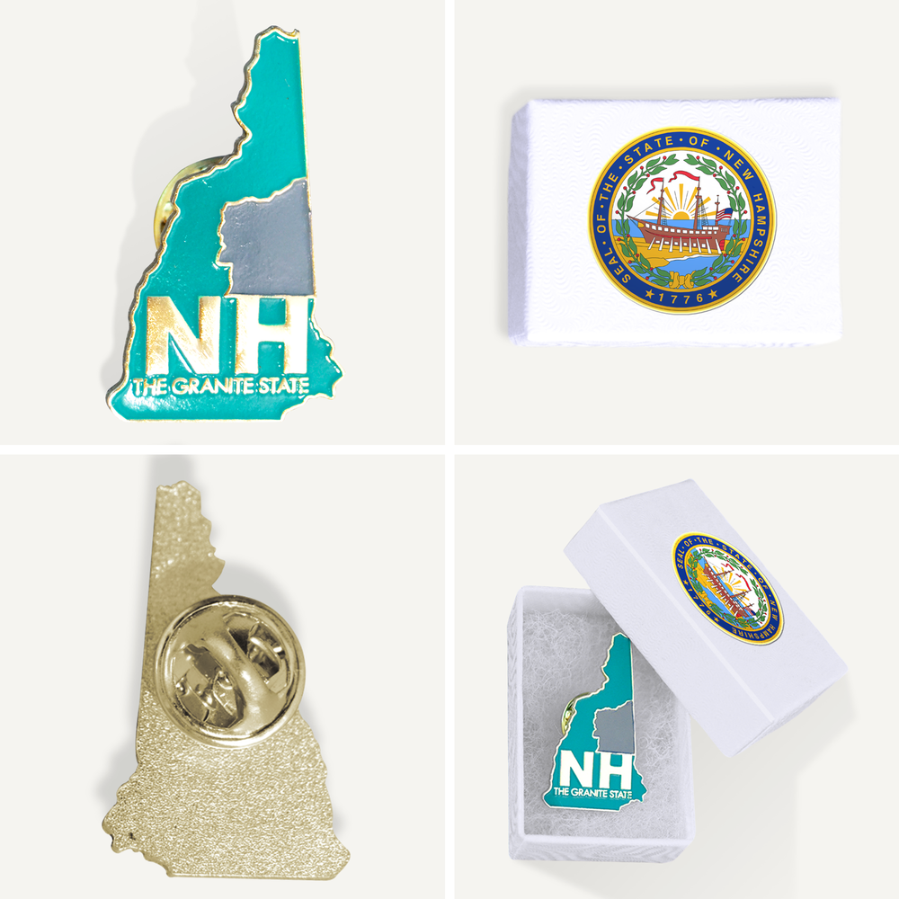 New Hampshire Granite State Pin - Engraving, Awards & Gifts