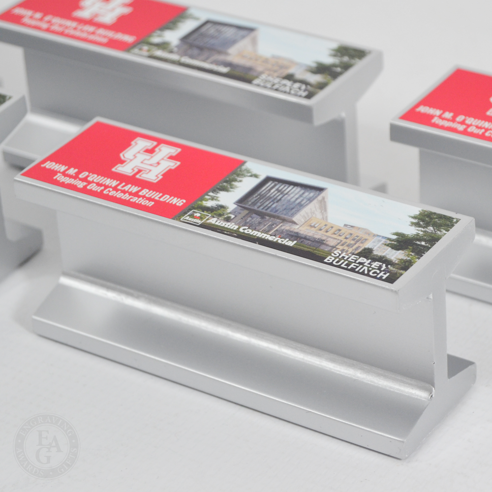 Silver Ceremonial I-Beams - Engraving, Awards & Gifts