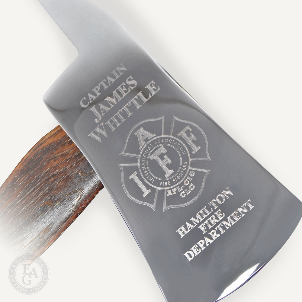 36" Chrome Plated Ceremonial Firefighter Parade Axe - Flamed ...