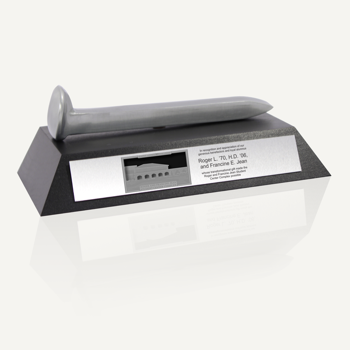 Satin Silver Ceremonial Railroad Spikes Awards Stands - Engraving ...