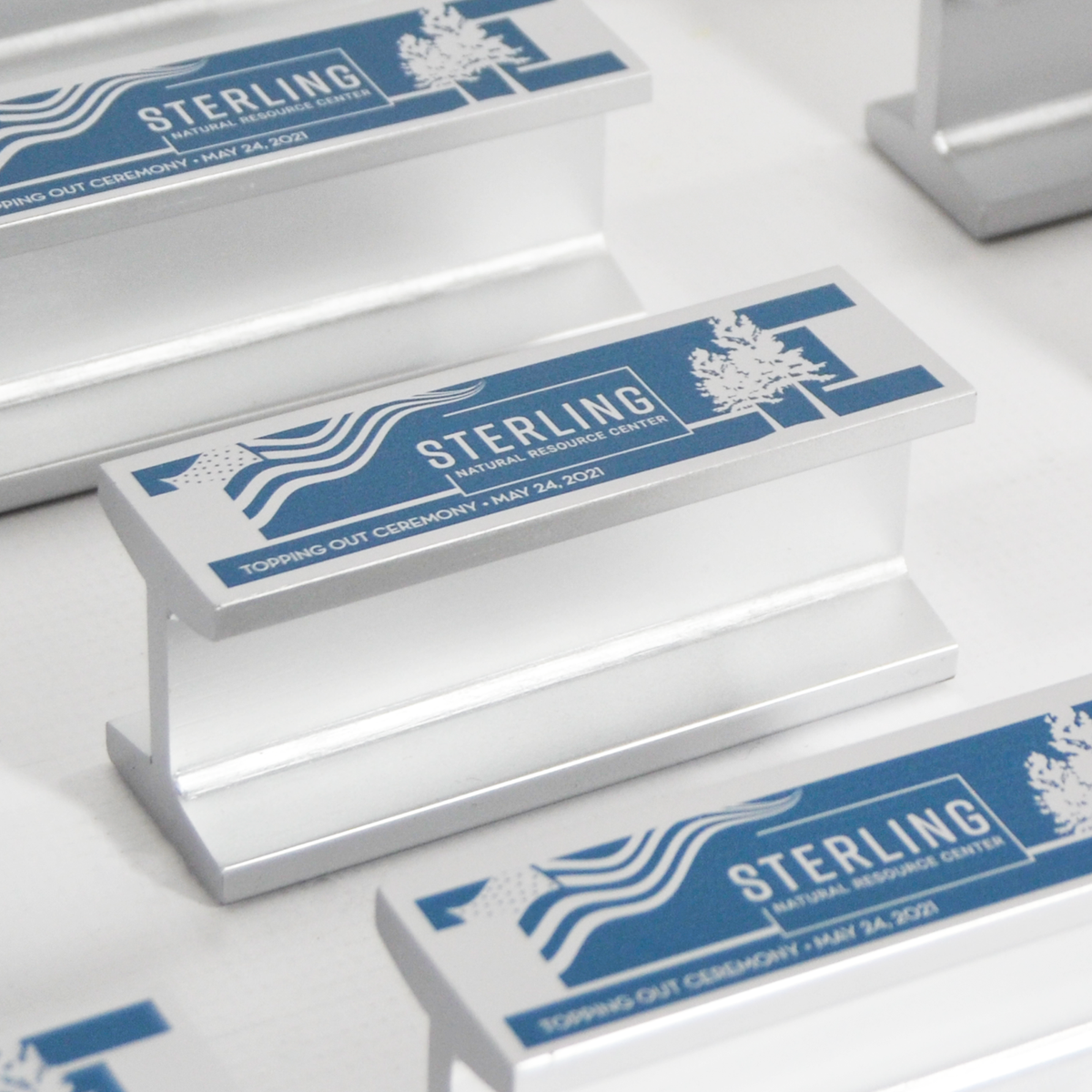 Silver Ceremonial I-Beams - Engraving, Awards & Gifts